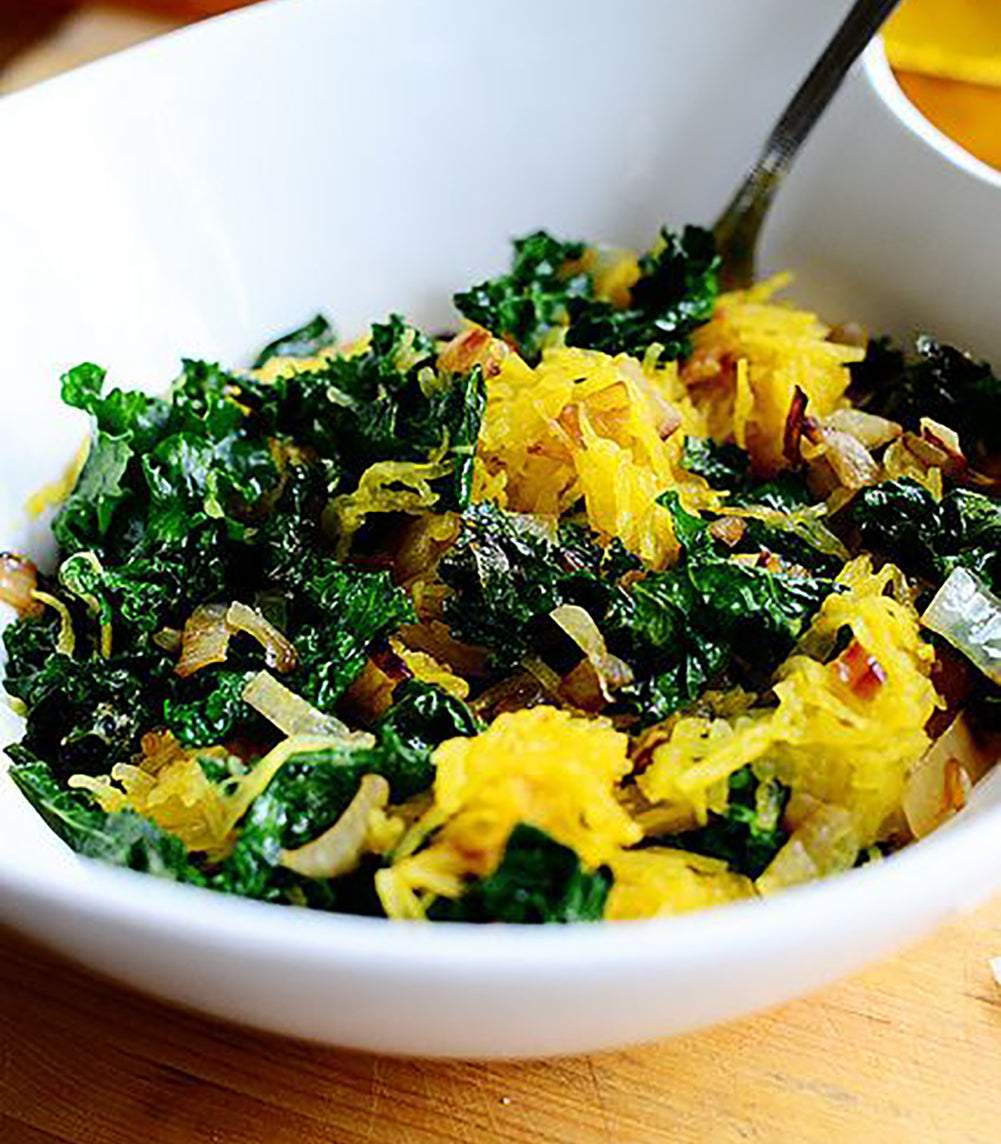 Roasted Spaghetti Squash with Kale – Seven Barrels