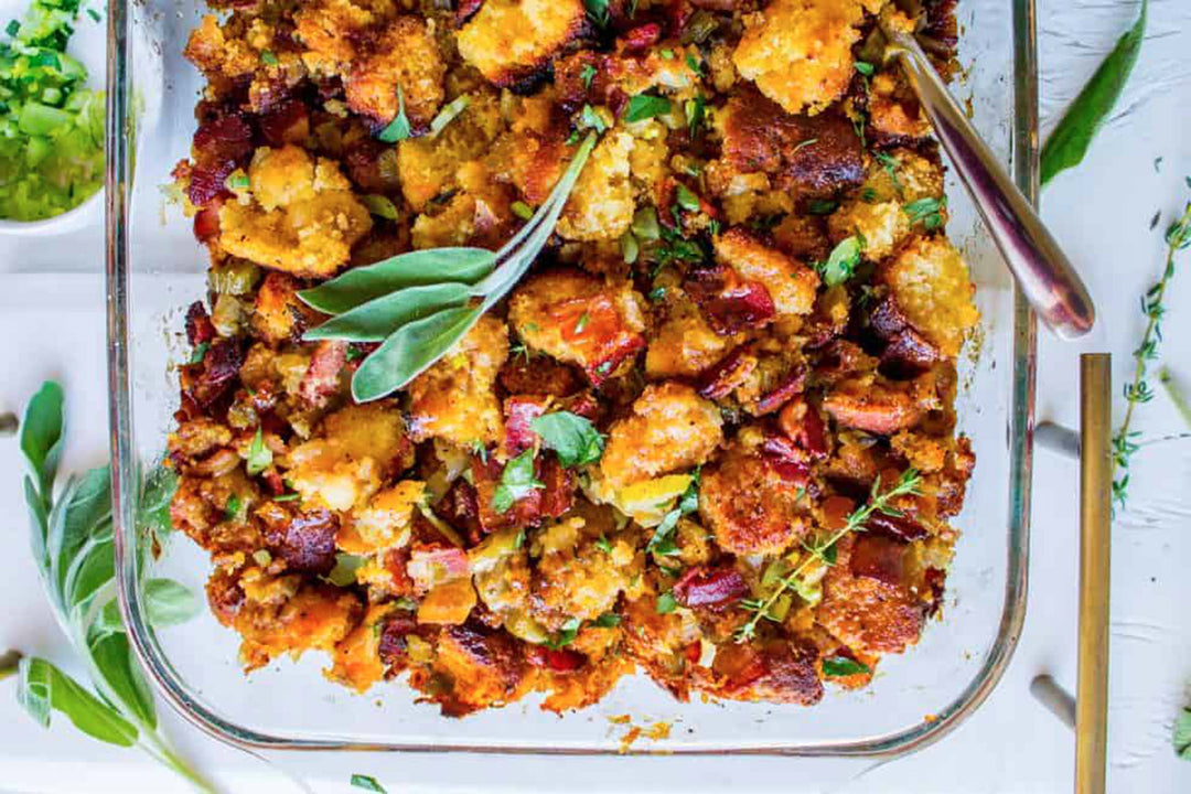 Cornbread Stuffing with Bacon – Seven Barrels