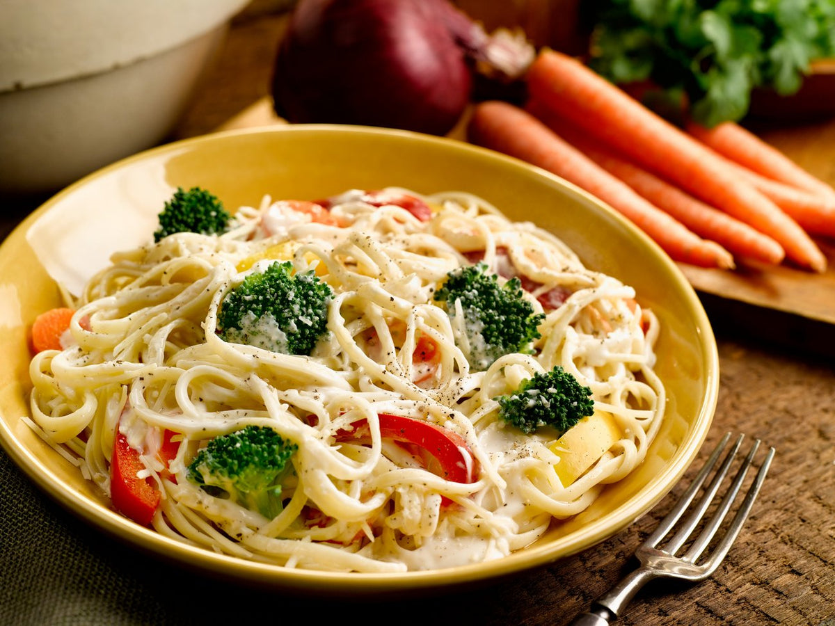 Lavender Balsamic Pasta Primavera With Fresh Basil – Seven Barrels
