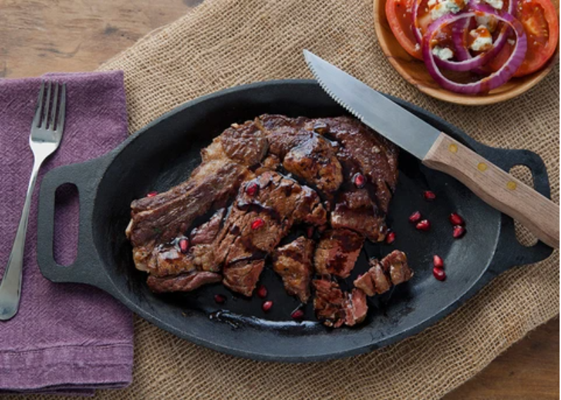 Ribeye Steak with Pomegranate Balsamic – Seven Barrels